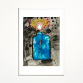 Marascaud | Absurdoflorum Rám: Bílý, Velikost: 40 x 30 cm