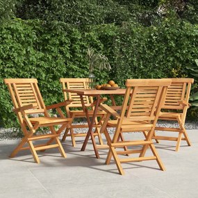 Skládací židle 4 ks 56x63x90 cm masivní teak 3155049