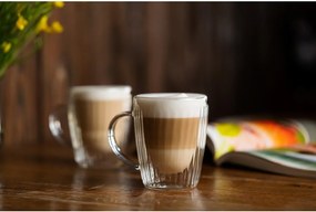 Skleněné hrnky v sadě 2 ks na cappuccino 250 ml Livio Duo – Vialli Design