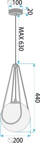 Toolight Toolight, stropní svítidlo 20cm, 1xE27, APP1792-1CP, černá, OSW-04350