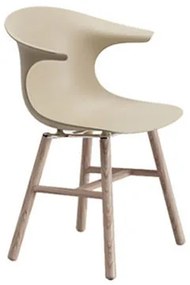 INFINITI - Židle LOOP MONO RETRO s dřevěnou podnoží