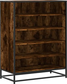 Botník kouřový dub 75 x 38 x 97,5 cm kompozitní dřevo a kov 3300872