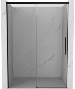 Mexen Rox posuvné sprchové dveře 145 cm, transparentní, černé - 8C2-145-000-70-00