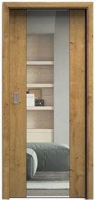 SAPELI HARMONIE KOMFORT M40 - CPL LAMINÁT - POSUVNÉ DVEŘE VČ. ZÁRUBNĚ - dub sukatý Průchozí šířka (cm): 60, Průchozí výška (cm): 210, Typ skla: Planibel bronz