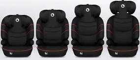LIONELO Autosedačka Lars i-Size 100-150 cm Black Red