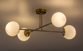 Rabalux Zlaté stropní svítidlo Kiara pro žárovku 4x E27 71082