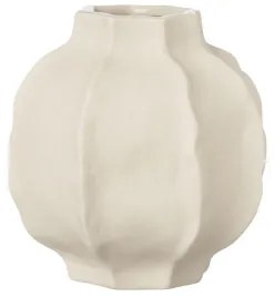 Kameninová váza Floral Natural White 14 cm Ernst