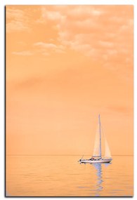 Obraz na plátně - Plachetnice na moři - obdélník 7248FA (90x60 cm  )