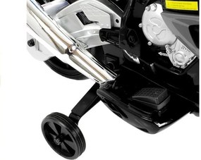 LEAN CARS Elektrická motorka pro děti BMW S1000RR stříbrná tříkolová
