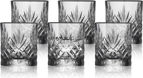 Křišťálové sklenice v sadě 6 ks na panáky 80 ml Melodia – Lyngby Glas