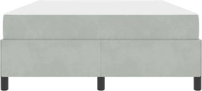 Rám postele Světle šedá 160 x 200 cm textil 3399072