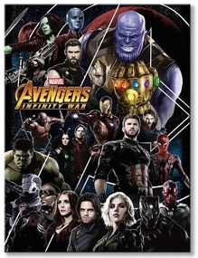 Obraz na plátně Marvel Avengers: Infinity War Heroes 60x80cm WDC100404