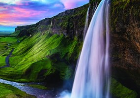 Malvis ® Obraz Islandský vodopád Velikost: 90x60 cm