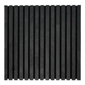Kamenný akustický panel 60x60 cm - Břidlice černá