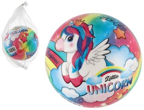 Míč Malý jednorožec/Little unicorn nafouknutý 14cm v síťce