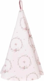 Bavlněná kulatá utěrka s květy Floral Easter Bunny - Ø 80 cm