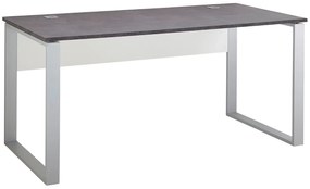 OnaDnes -20% Bílo hnědý dřevěný pracovní stůl GEMA Alaine 160 x 80 cm
