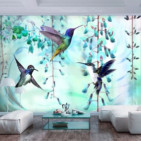 Fototapeta - Létající kolibříci (zelení) 250x175 + zdarma lepidlo