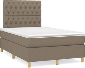 Box spring postel s matrací taupe 120x190 cm textil 3269955