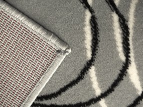 Alfa Carpets, Kusový koberec Circles grey, 120x170, šedá, chodba / předsíň