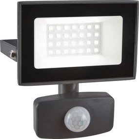 BWO LED reflektor 20 W 1800 lm 5000 K IP44 šedý 12,5 x 10 x 5 cm s detekt.pohybu