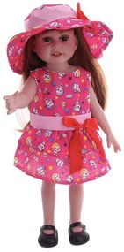 Šatičky s kloboučkem pro American girl a Baby Born 43-45 cm Varianty: Tm. růžové se psy