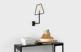 Nordic Design Černé kovové nástěnné světlo Jolita