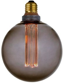 OnaDnes -20% Kouřově černá dekorativní žárovka Halo Design COLORS Dim LED Globe E27