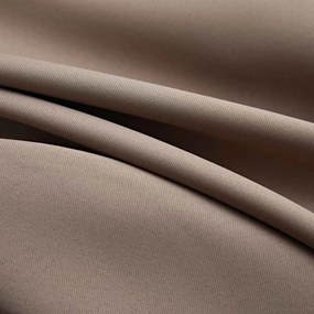 Zatemňovací závěsy s kovovými kroužky 2 ks taupe 140 x 175 cm 134434