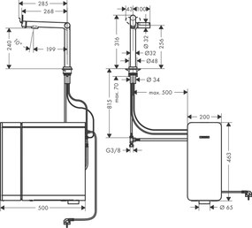 Hansgrohe Aqittura M91, sodaSystem 240, 1jet, chromová, HAN-76837000