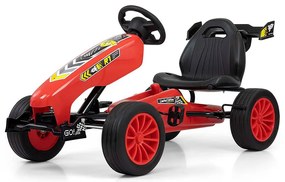 Dětská šlapací motokára Go-kart Milly Mally Rocket červená
