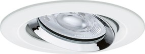 P 92422 LED vestavné svítidlo Nova Plus GU10 Flat IP65 93mm 4,9W 230V stmívatelné 4000K bílá mat/chrom - PAULMANN