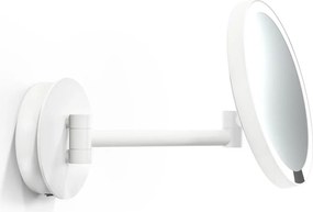 Kosmetické zvětšovací zrcátko x7 Just Look Plus nástěnné s USB zásuvkou bílé matné