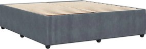 Rám postele bez matrace tmavě šedý 180 x 200 cm samet 3285025