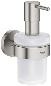 Grohe QuickFix Start - Dávkovač mýdla s držákem, sklo/supersteel 41195DC0