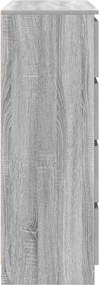 Příborník šedý sonoma 100x35x99 cm kompozitní dřevo 3328494