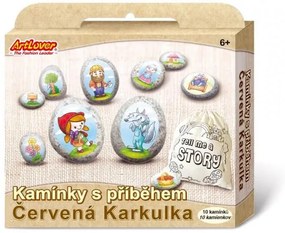 SMT Creatoys Kamínky s příběhem se samolepkami Červená Karkulka kreativní sada