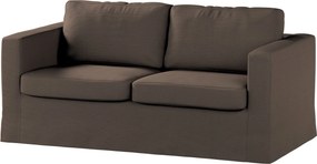 Potah na pohovku IKEA  Karlstad 2-místná , nerozkládací, dlouhý barva hnědá látka pletený vzor