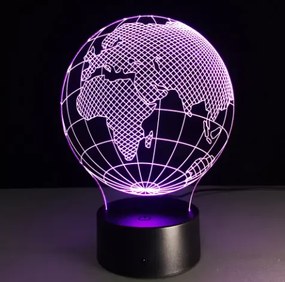 Madrid Magnificence Globe - LED lampa - 7 různých barev - USB - P108
