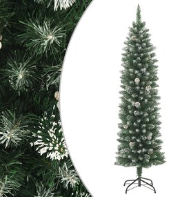 345165 vidaXL Umělý úzký vánoční stromek se stojanem 150 cm PVC