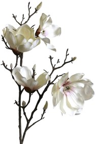 Bílá umělá magnolie 88cm