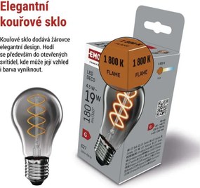 LED žárovka DECO SMOKED A60 teplá bílá