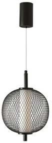 LED Lustr na lanku PUMA LED/10W/230V pr. 20 cm černá
