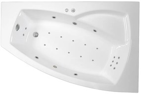 Arttec Thaleila Flat 160 x 105 cm PAN04383 vana hydromasážní akrylátová pravá