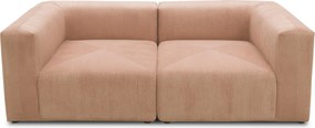 XXXLutz DVOUMÍSTNÁ POHOVKA, textil, růžová, barva růžového zlata MID.YOU - Pohovky - 001776018412