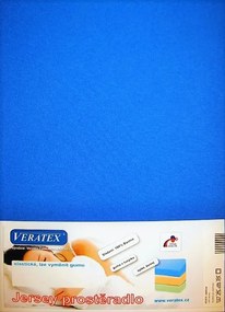 Veratex Jersey prostěradlo  jednolůžko 90x200/15 cm (č. 3-tm.modrá) 90 x 200 x 15 cm Jersey