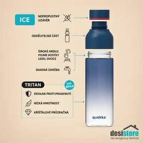 QUOKKA Tritanová láhev Ice bright spots / 840 ml / Bez BPA