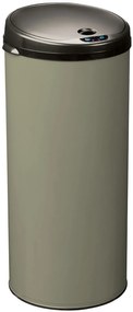 Rossignol SAS Bezdotykový odpadkový koš Rossignol Sensitive Plus 90623, 45 L, šedozelený, RAL 7033