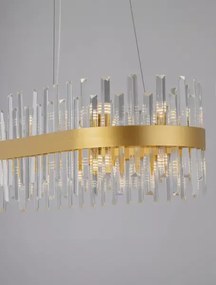 Zlatá designová svítilna Crown 120