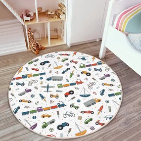 Bílý dětský koberec ø 120 cm Comfort – Mila Home